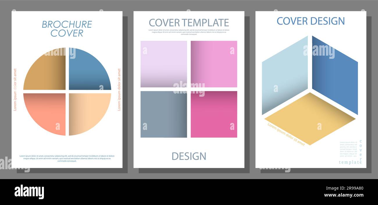 Geometric composition. A set of templates for the design of banners ...