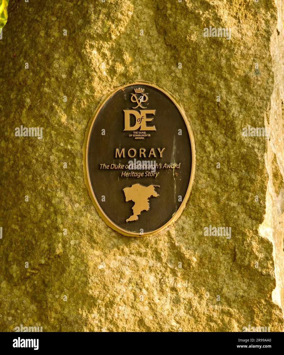 Famous Fochaberians Garden with standing stones with plaques of the ...