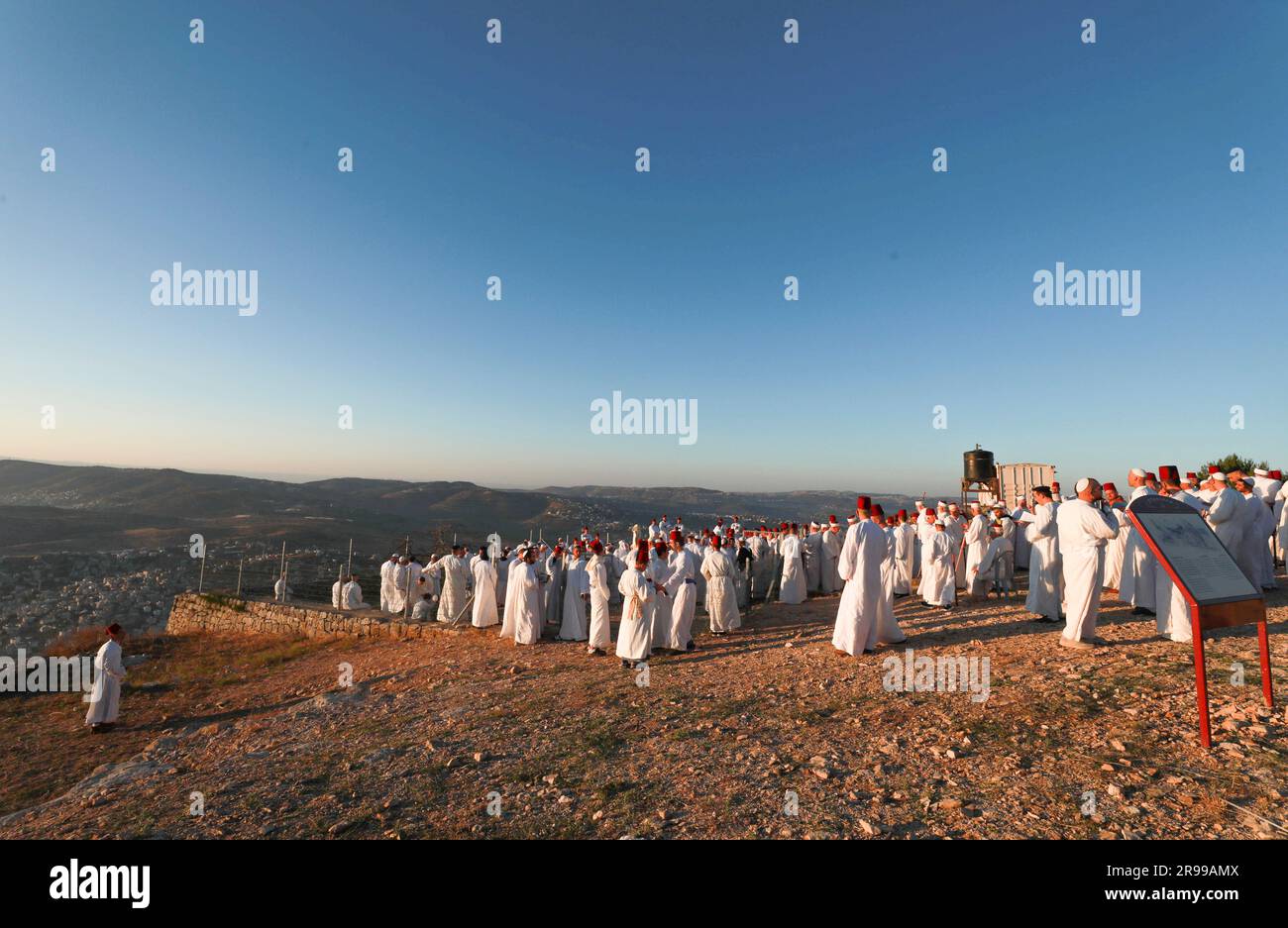 Nablus. 25th June, 2023. Samaritans participate in a traditional ...