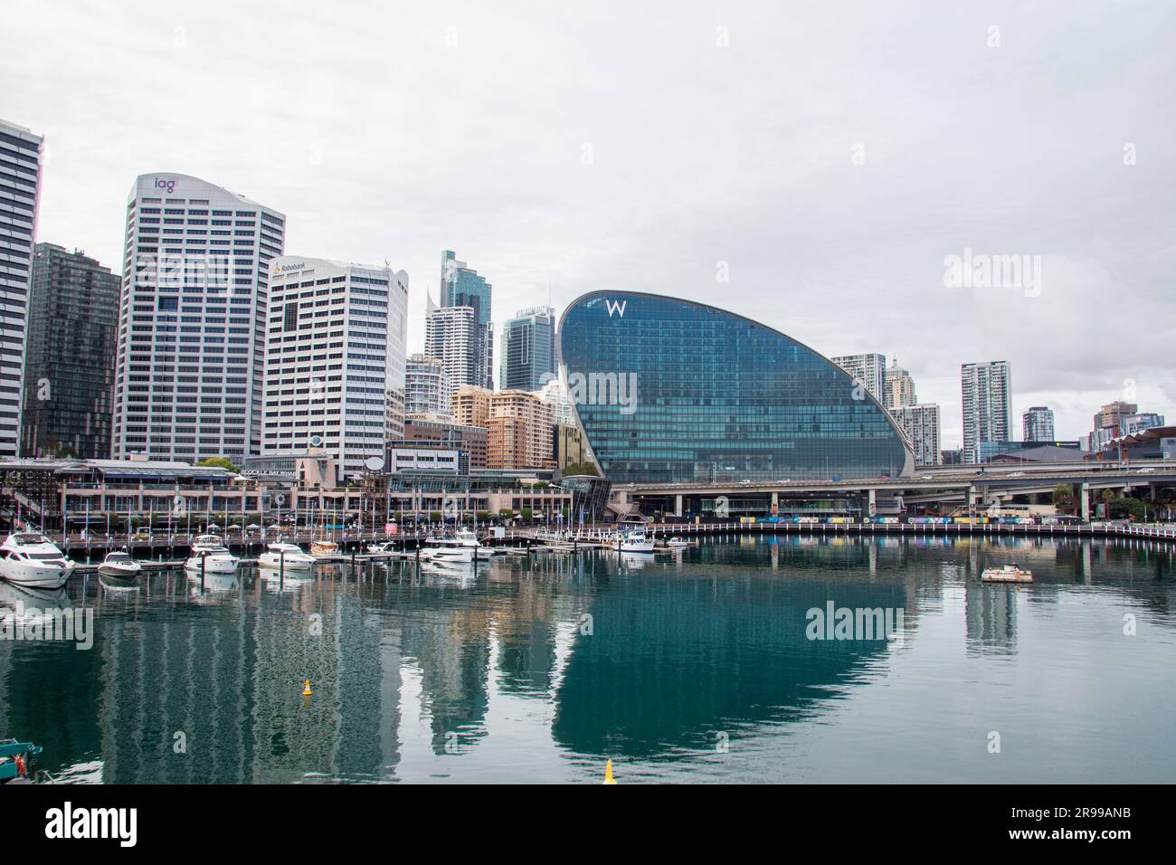 The southern end of Darling Harbour, a harbour adjacent to the city ...