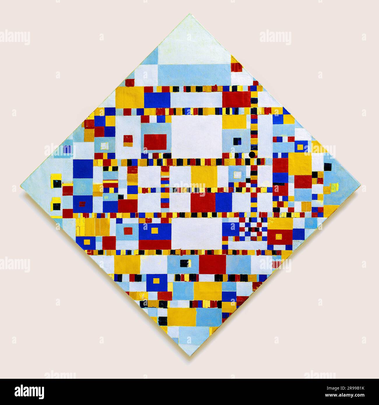 Piet Mondrian's Victory Boogie Woogie famous painting. Original from ...