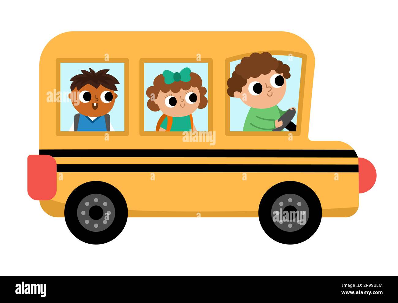 School Bus Kids Clip Art