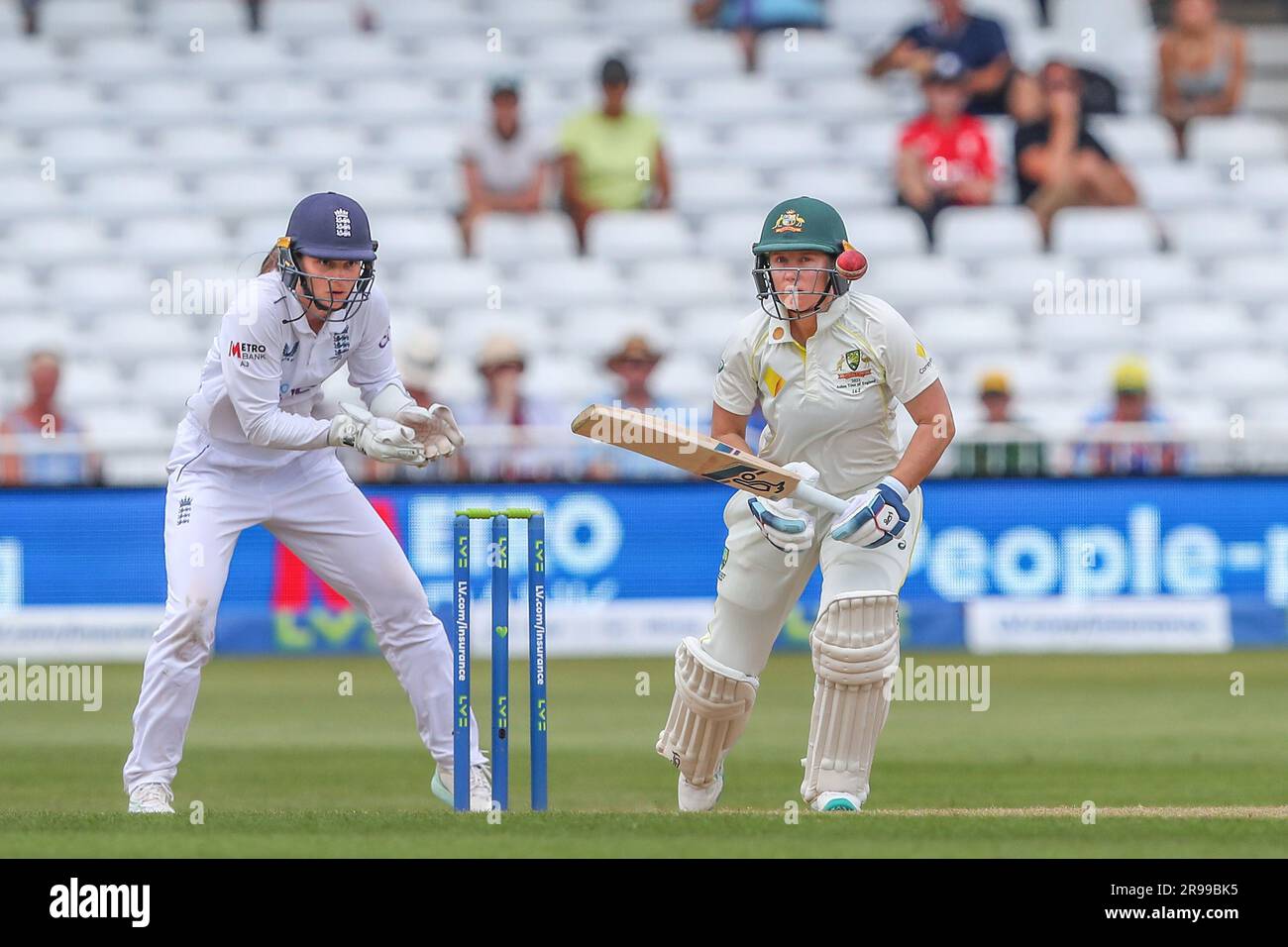 Alyssa Healy of Australia plays a shot during the Metro Bank Women's ...
