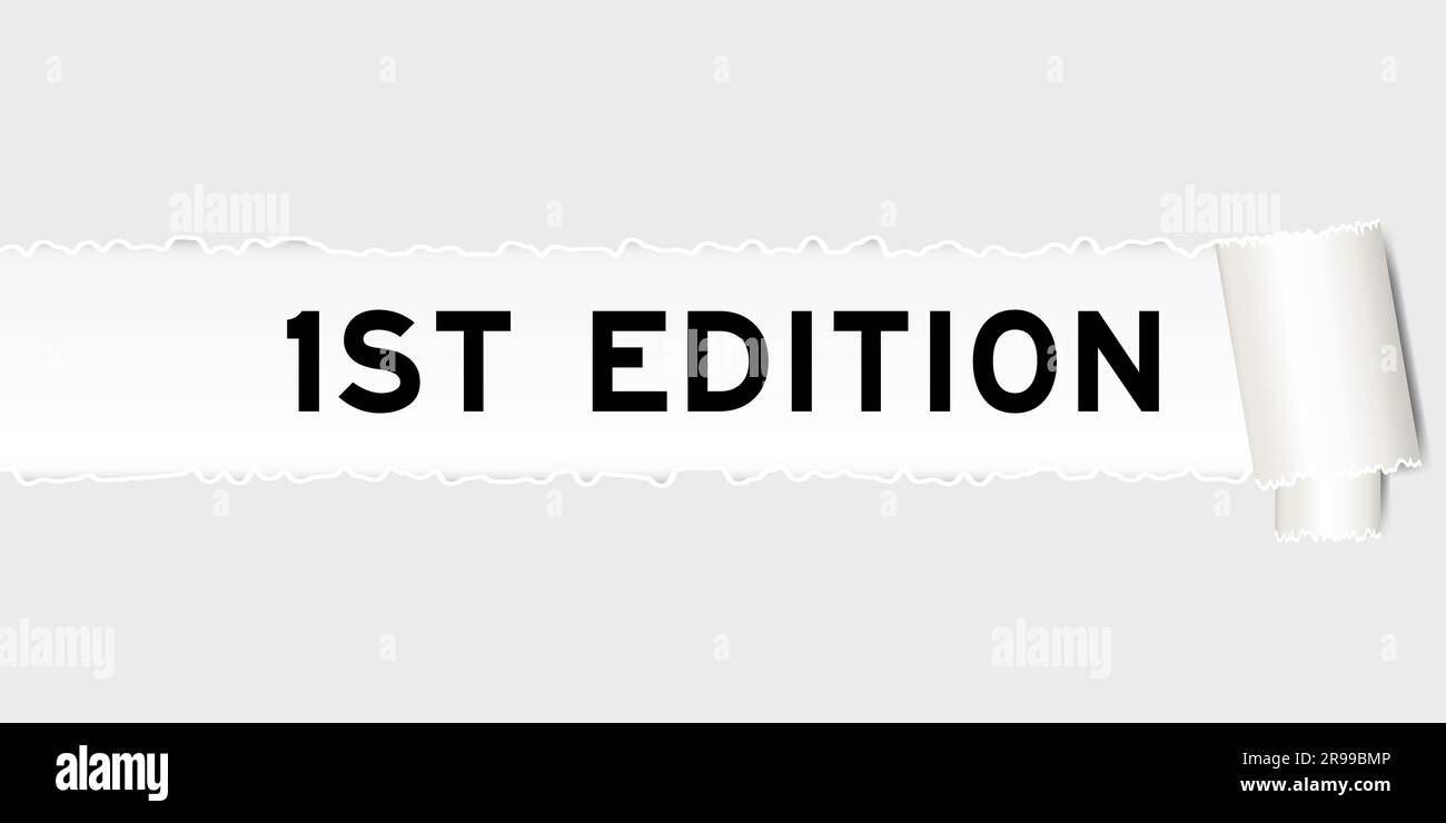 1st edition Stock Vector Images - Alamy