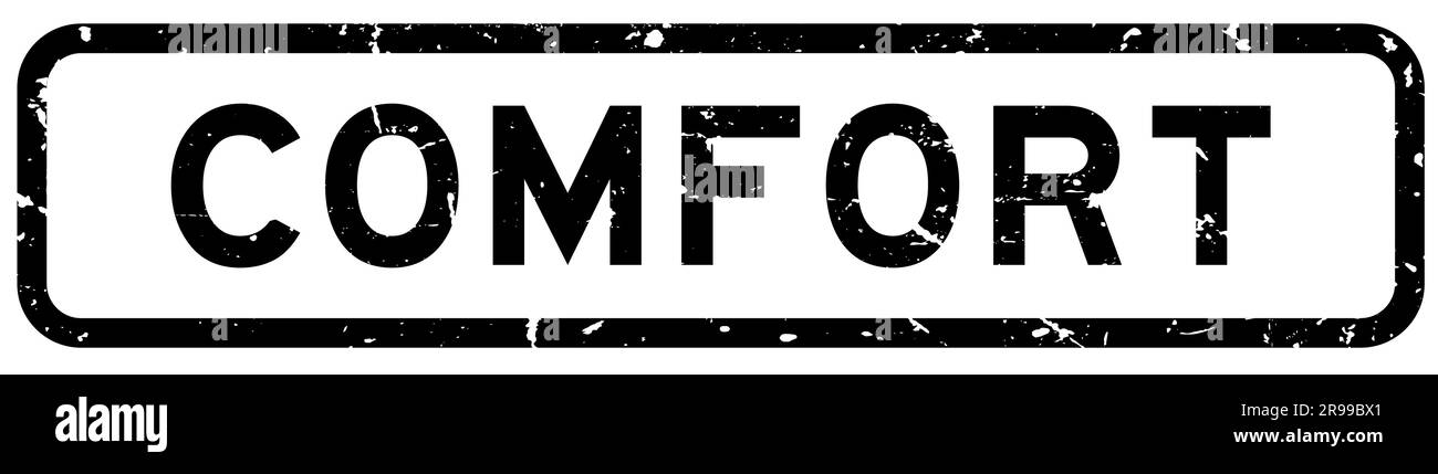 Grunge black comfort word square rubber seal stamp on white background Stock Vector Image & Art ...