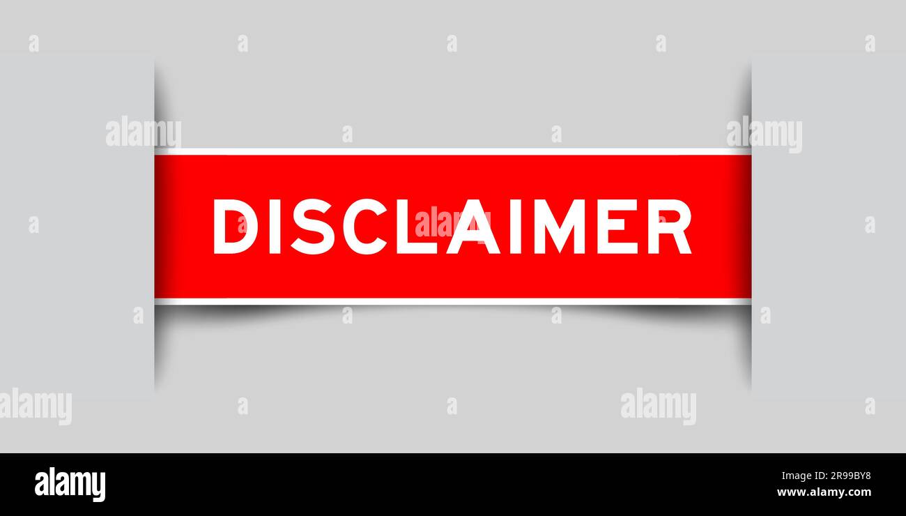 Disclaimer liability Stock Vector Images - Alamy