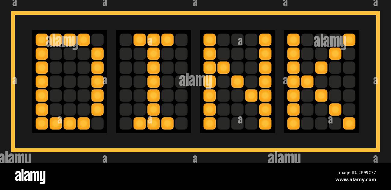 Orange color led banner in word DINK (Abbreviation of Double income, no ...
