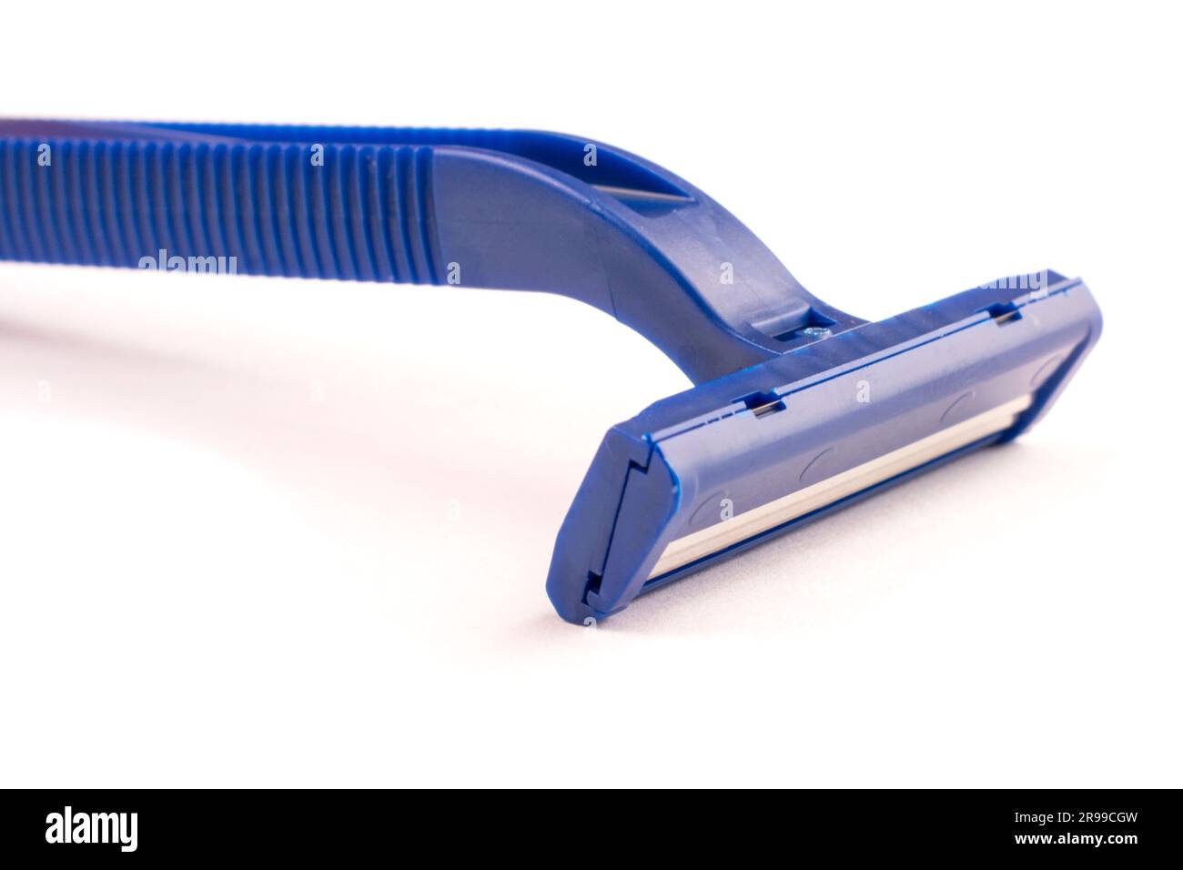 blue razor, machine tool, isolated on white background Stock Photo - Alamy