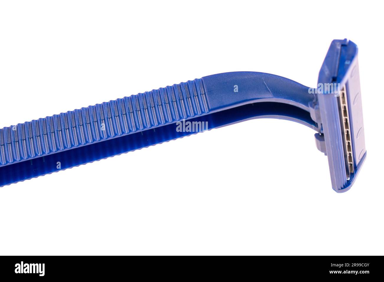 blue razor, machine tool, isolated on white background Stock Photo - Alamy