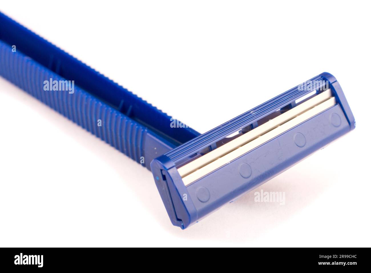 blue razor, machine tool, isolated on white background Stock Photo - Alamy