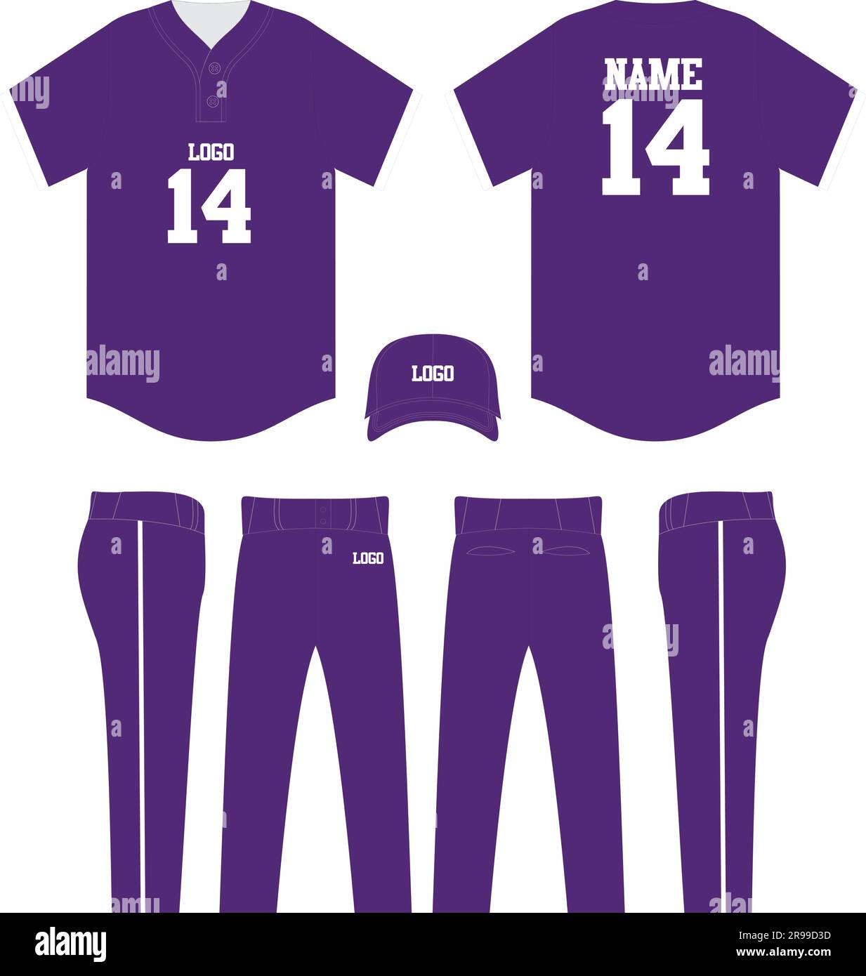 Baseball jersey uniform mock ups Stock Vector Image & Art - Alamy