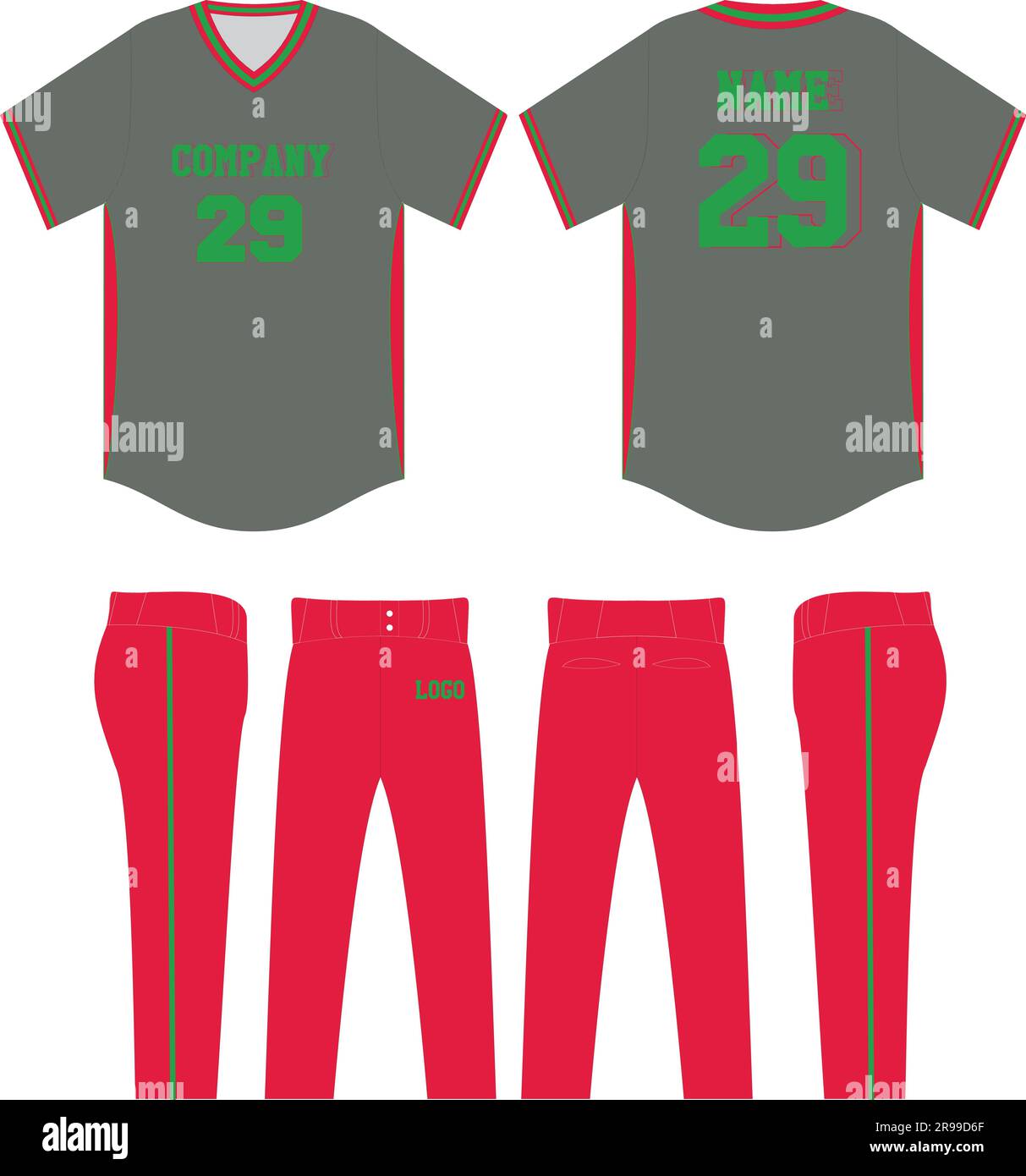 Baseball jersey uniform mock ups Stock Vector Image & Art - Alamy