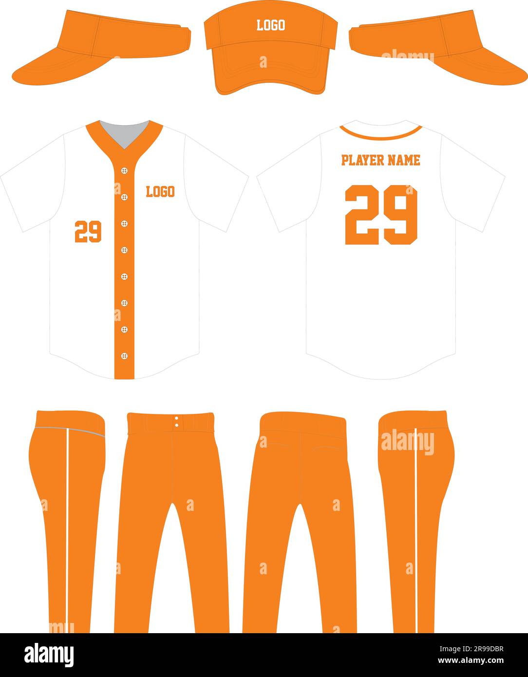 Baseball jersey uniform mock ups Stock Vector Image & Art - Alamy