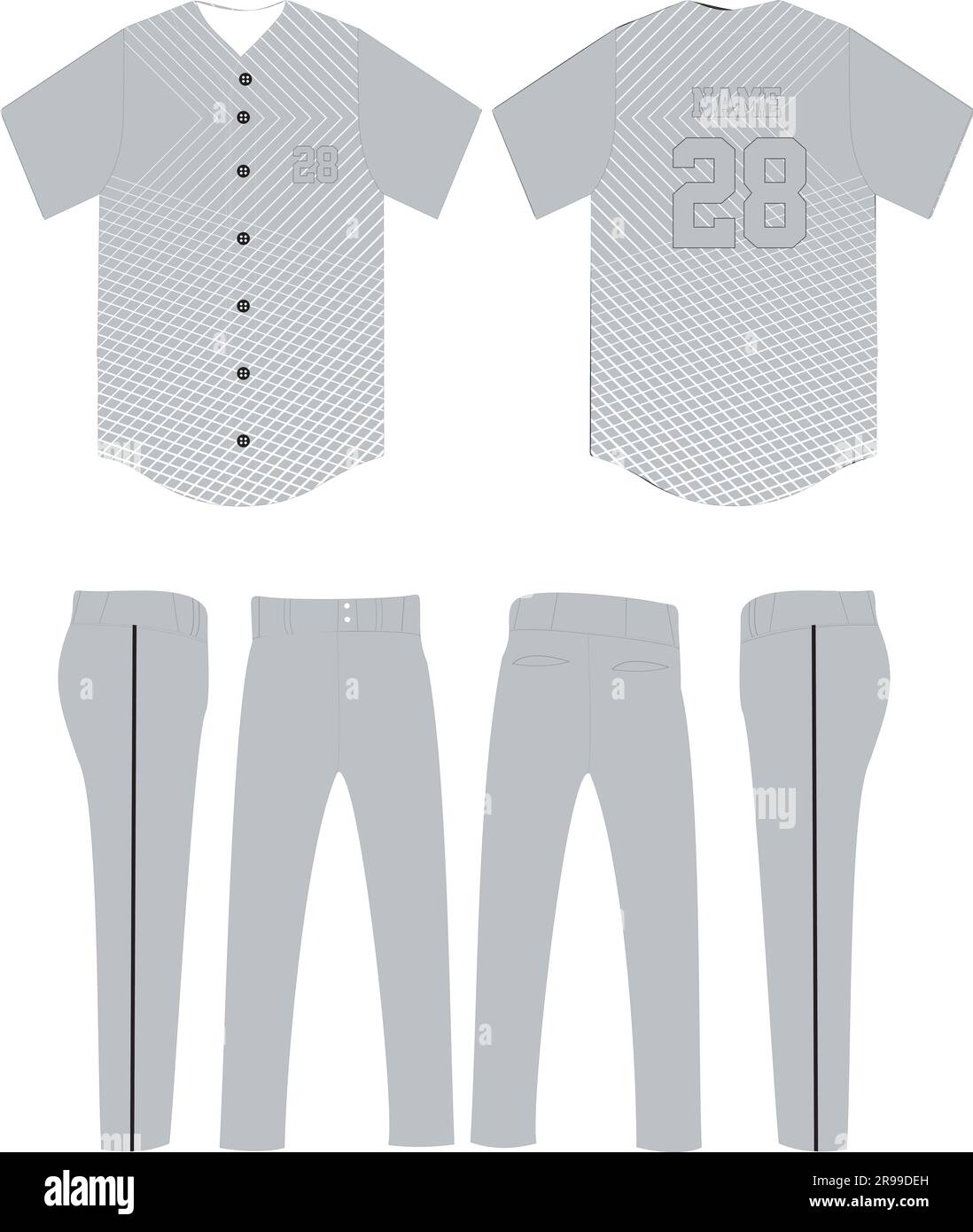 Baseball jersey uniform mock ups Stock Vector Image & Art - Alamy