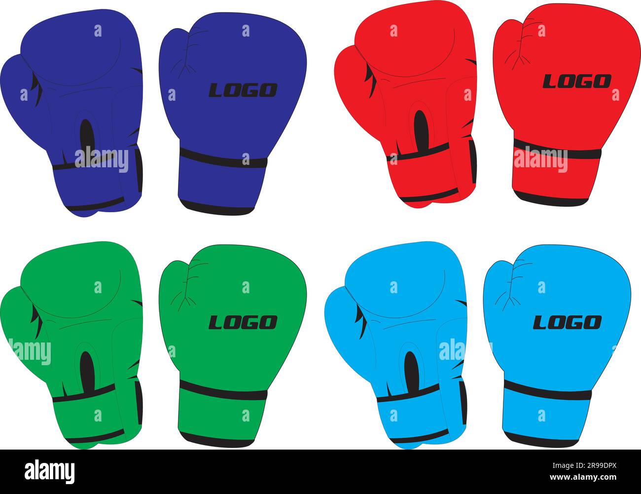 Boxing Gloves design mock ups Stock Vector Image & Art - Alamy