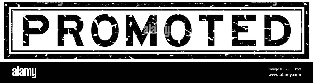 Grunge black promoted word square rubber seal stamp on white background Stock Vector Image & Art ...