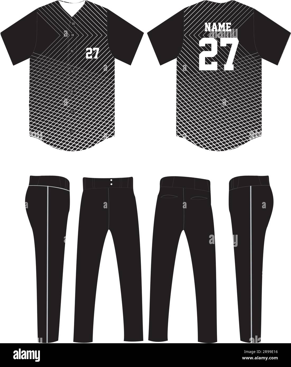 Baseball jersey uniform mock ups Stock Vector Image & Art - Alamy