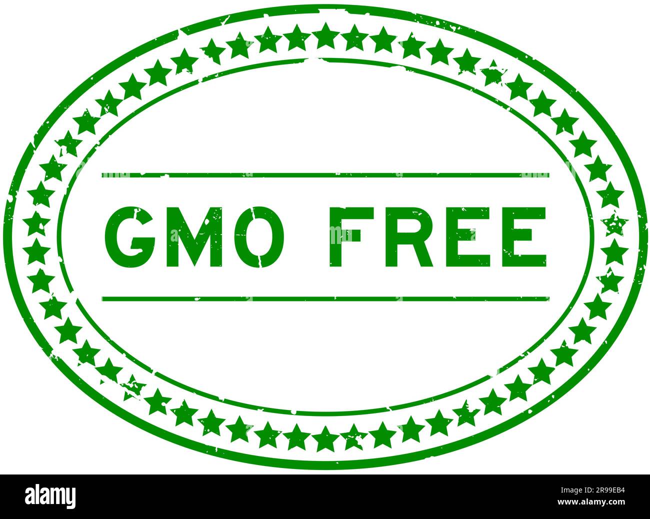 Grunge green GMO (abbreviation of Genetically Modified Organisms) free ...