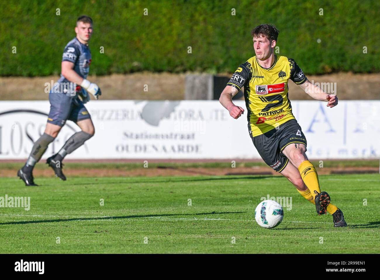 Jarno Jourquin (4) of KSV Oudenaarde pictured during a friendly soccer ...