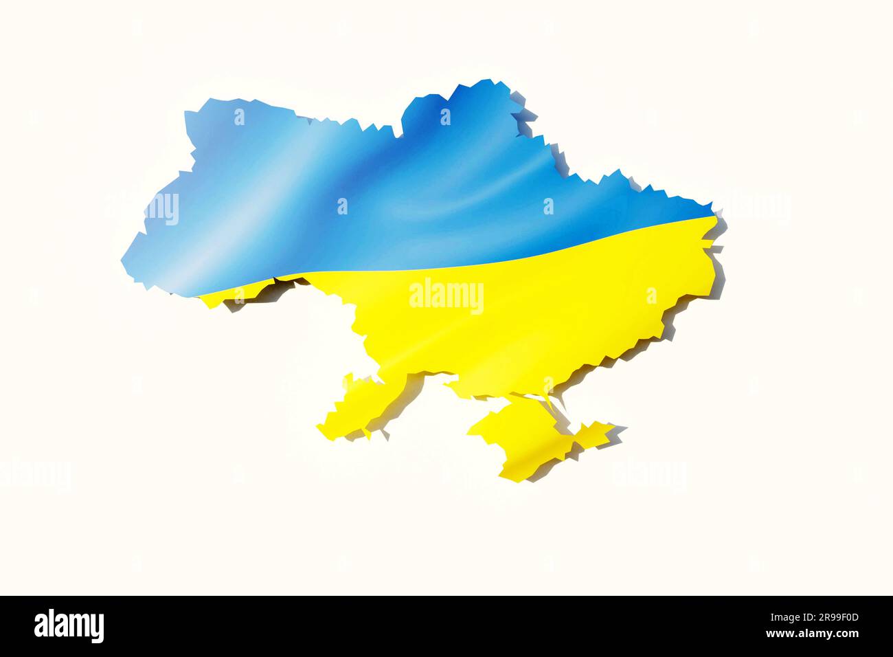 Ukraine map isolated on white background Stock Photo - Alamy