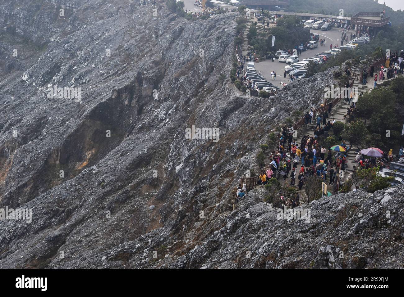 Bandung, Indonesia. 25th June, 2023. People visit the Tangkuban Parahu ...