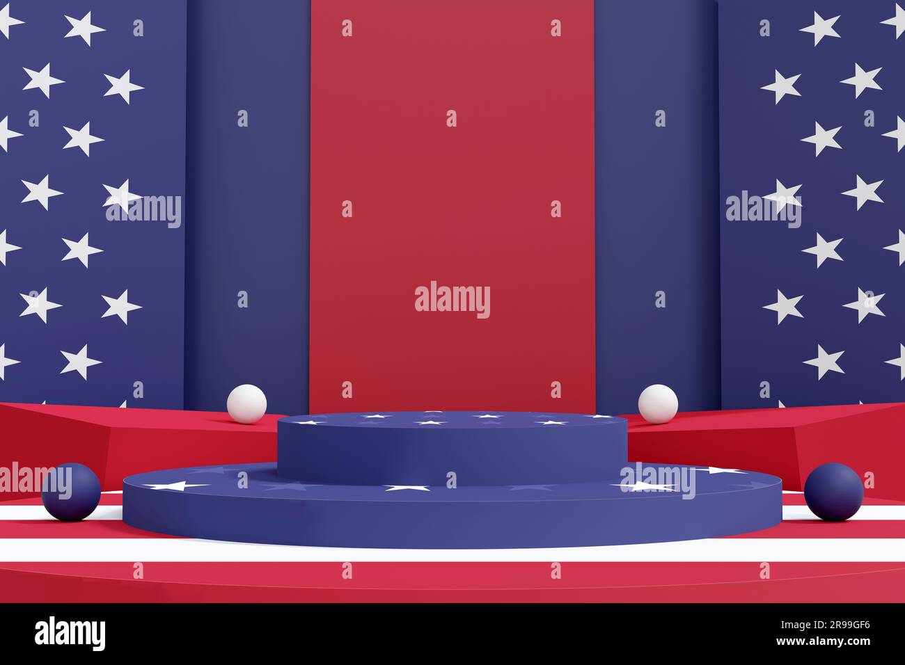 modern mockup podium display, united states of america display banner ...