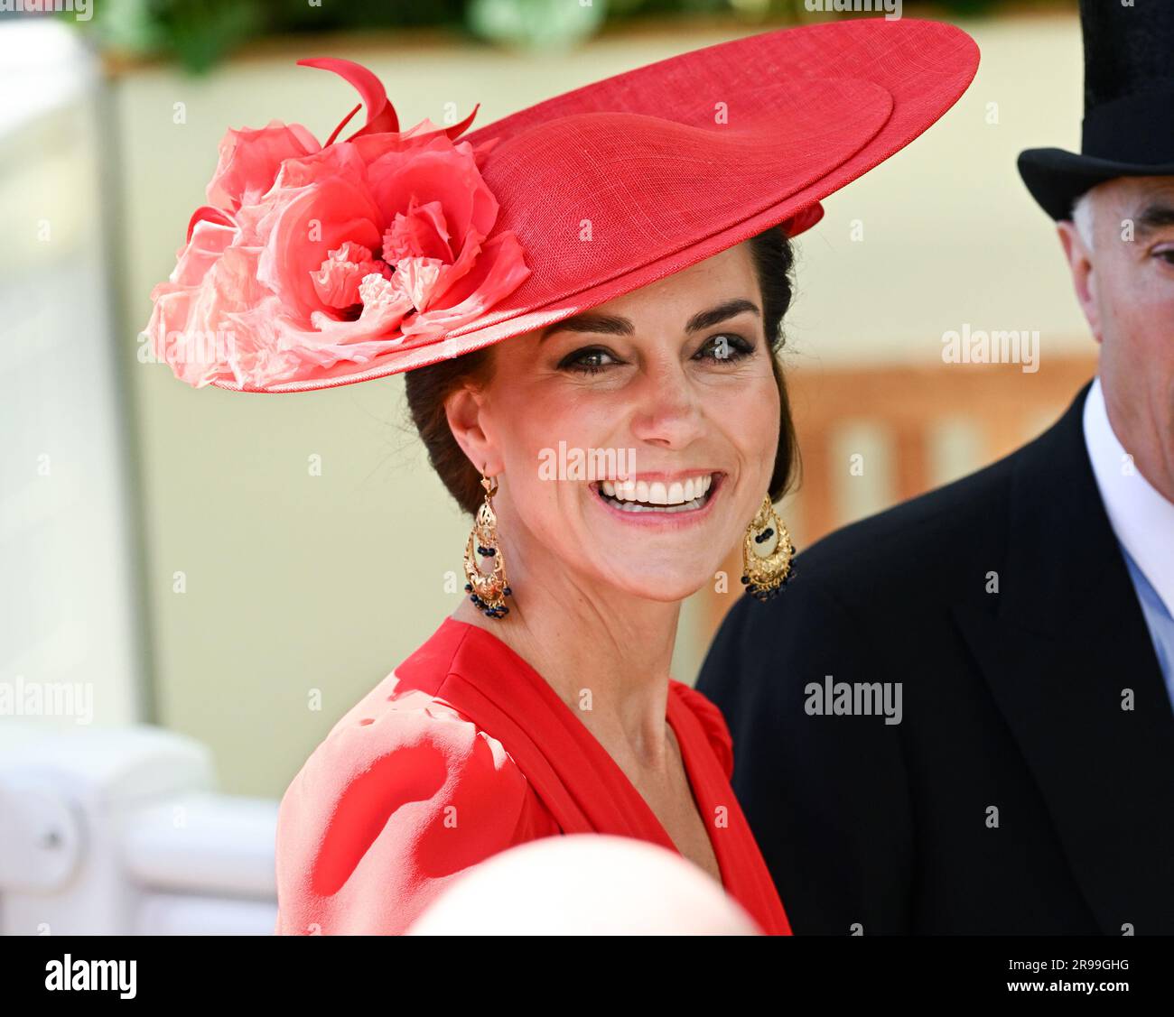 Berkshire, UK. June 23rd, 2023. The Princess of Wales attending day ...
