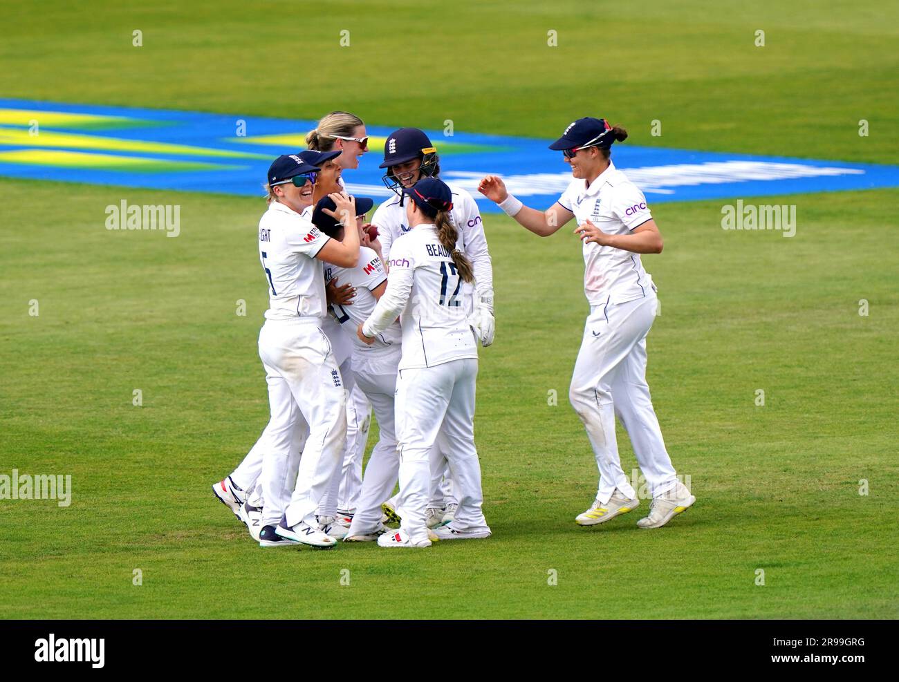 England's Emma Lamb celebrates with her team-mates after making the ...