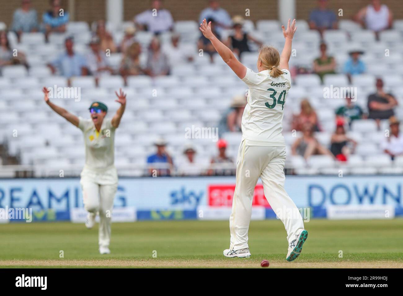 Kim Garth of Australia appeals during the Metro Bank Women's Ashes 2023 ...