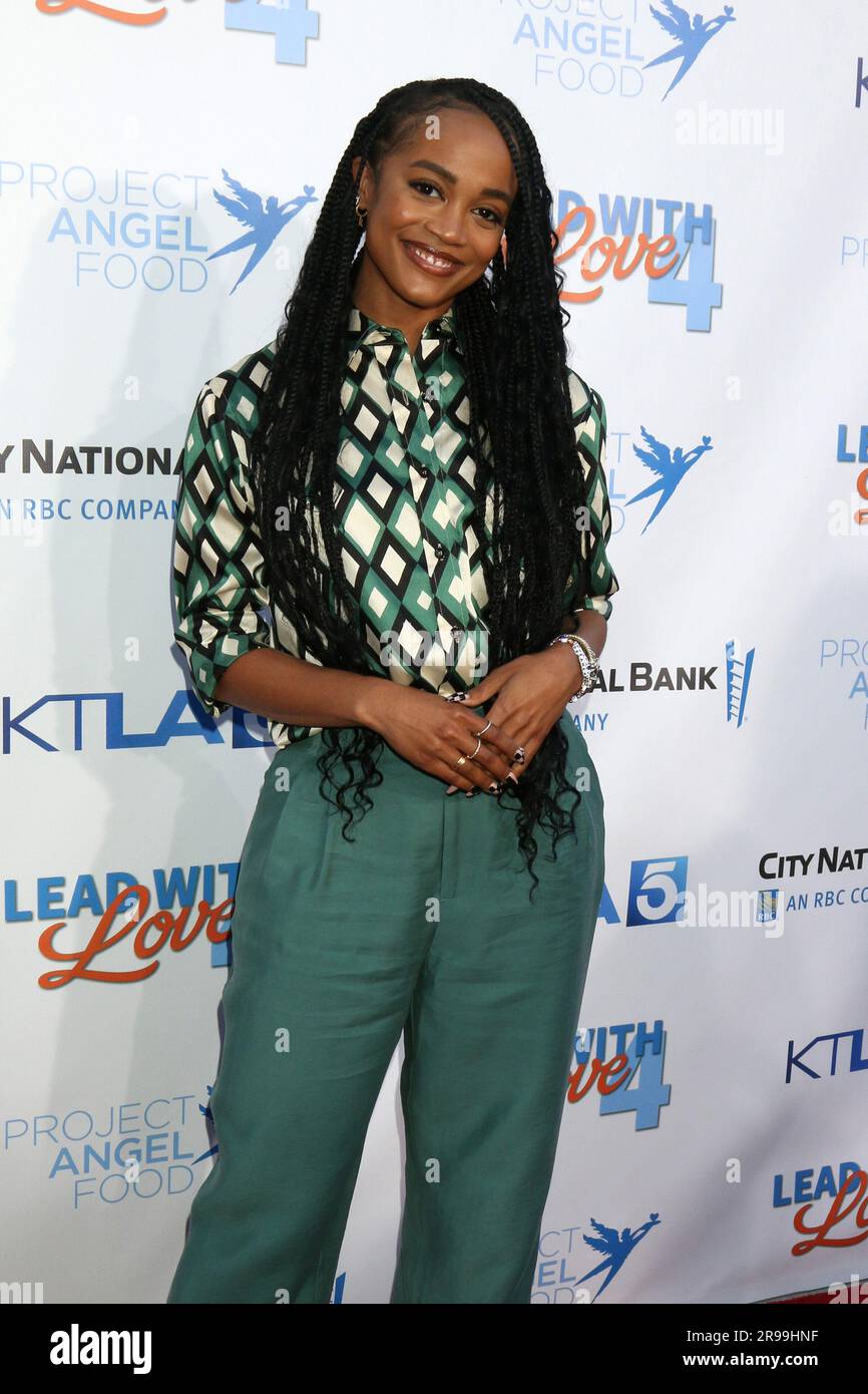 LOS ANGELES - JUN 24: Rachel Lindsay at the Project Angel Food's Lead ...