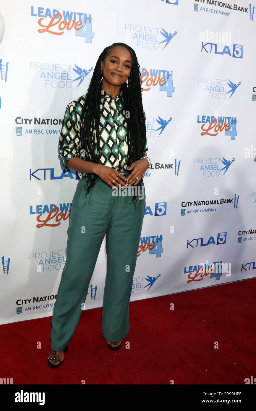 LOS ANGELES - JUN 24: Rachel Lindsay at the Project Angel Food's Lead ...