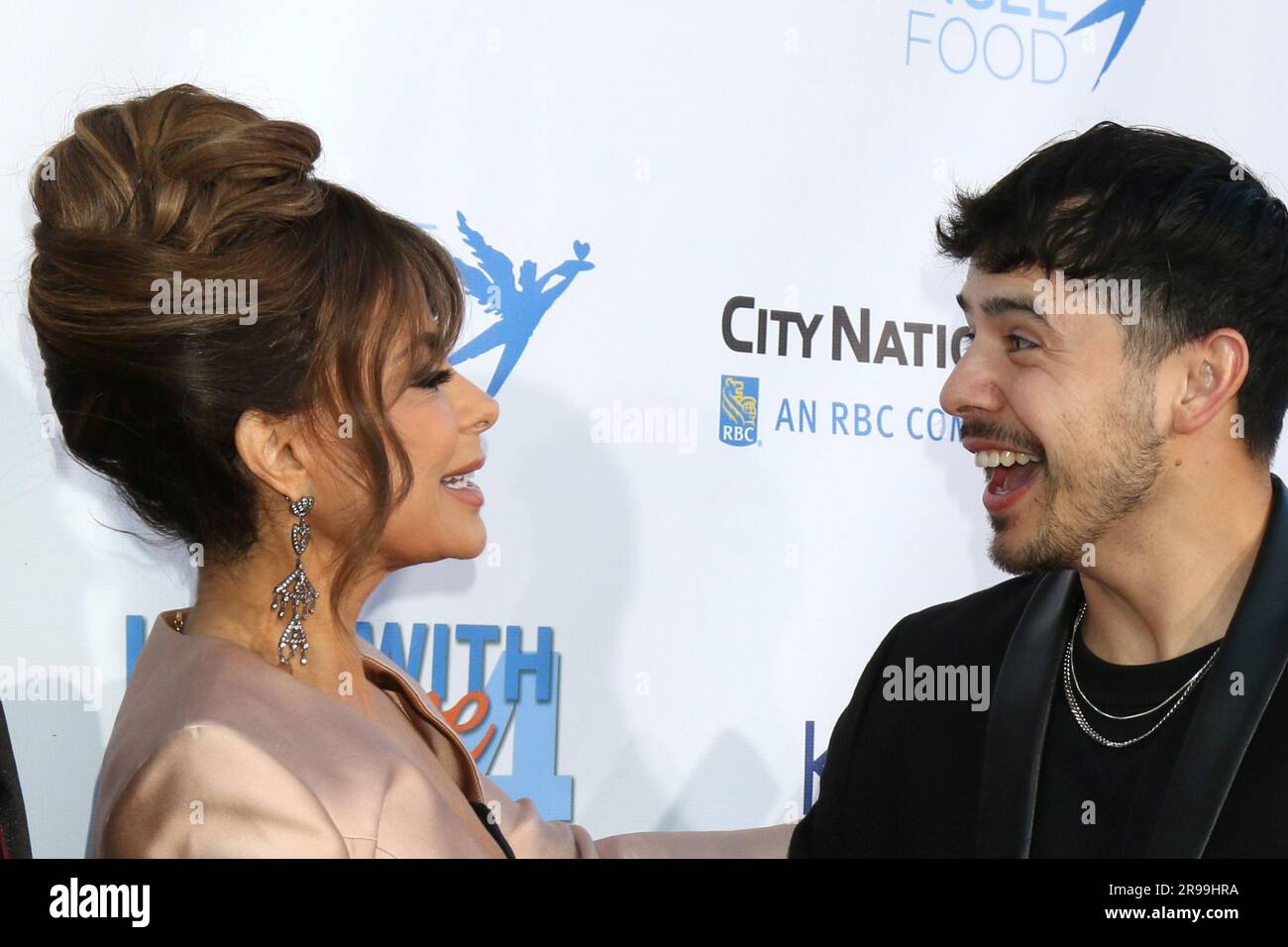 LOS ANGELES - JUN 24: Paula Abdul, David Archuleta at the Project Angel ...