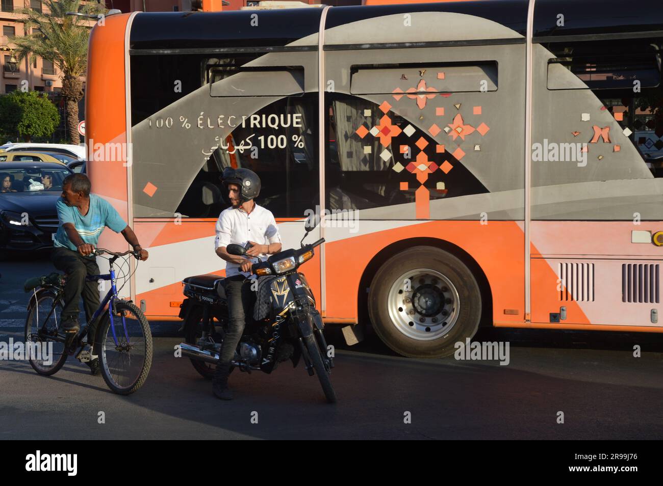 Marrakech, Morocco - June 22, 2023 - ALSA bus. (Photo by Markku Rainer ...