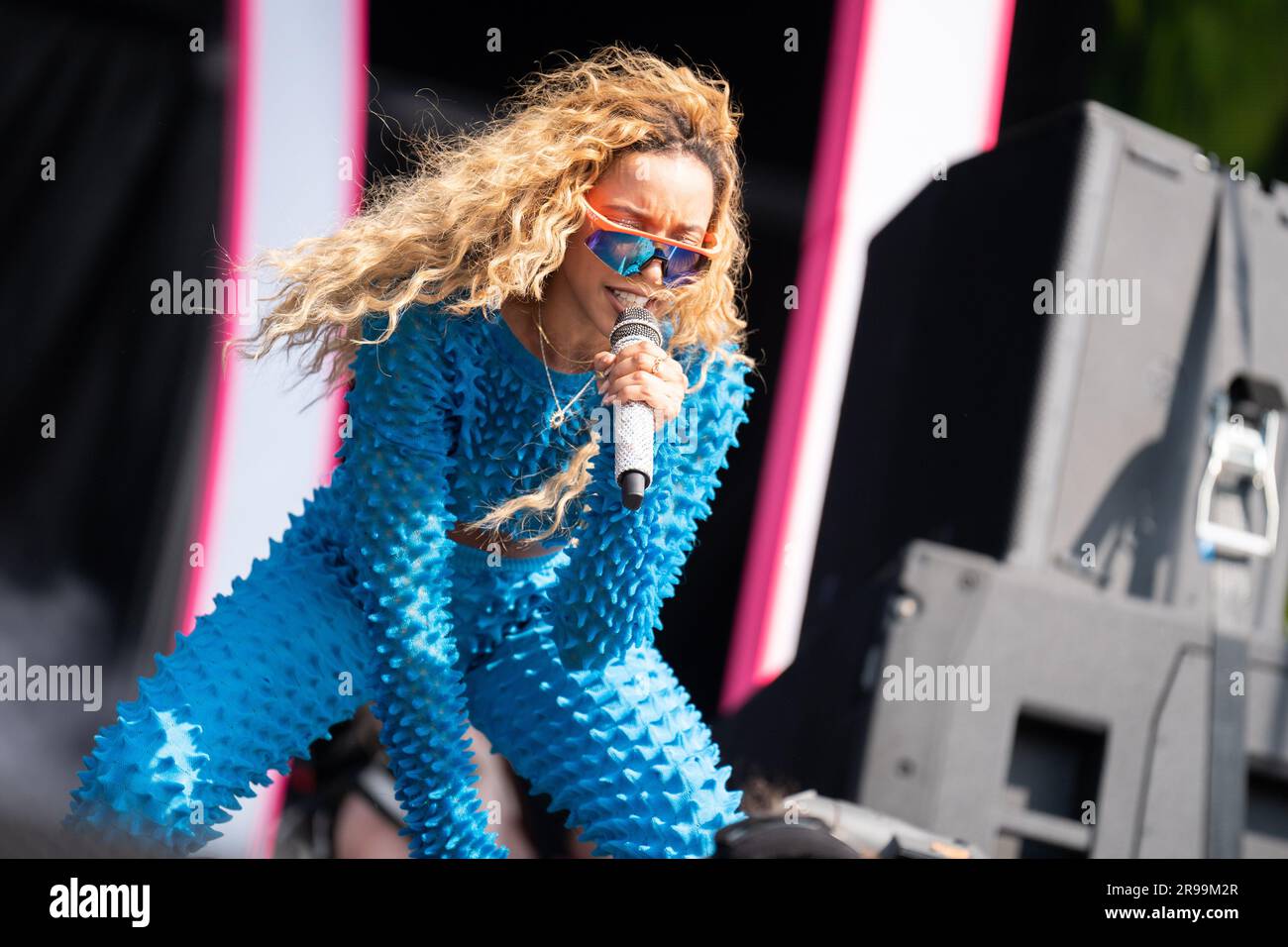 Tinashe performing on stage at BST Hyde Park in London. Picture date ...
