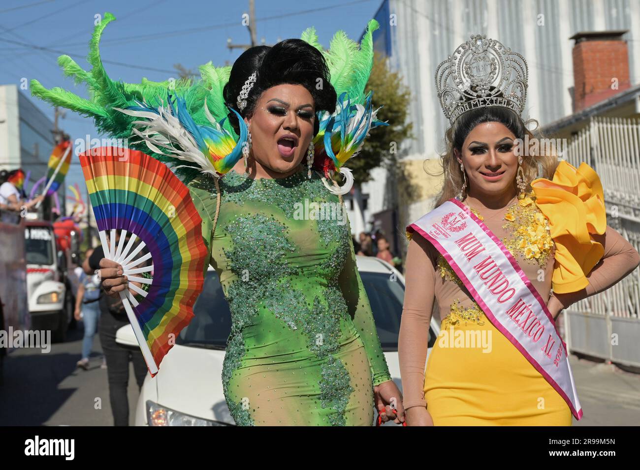 Tijuana, Baja California, Mexico. 24th June, 2023. Thousands marched ...