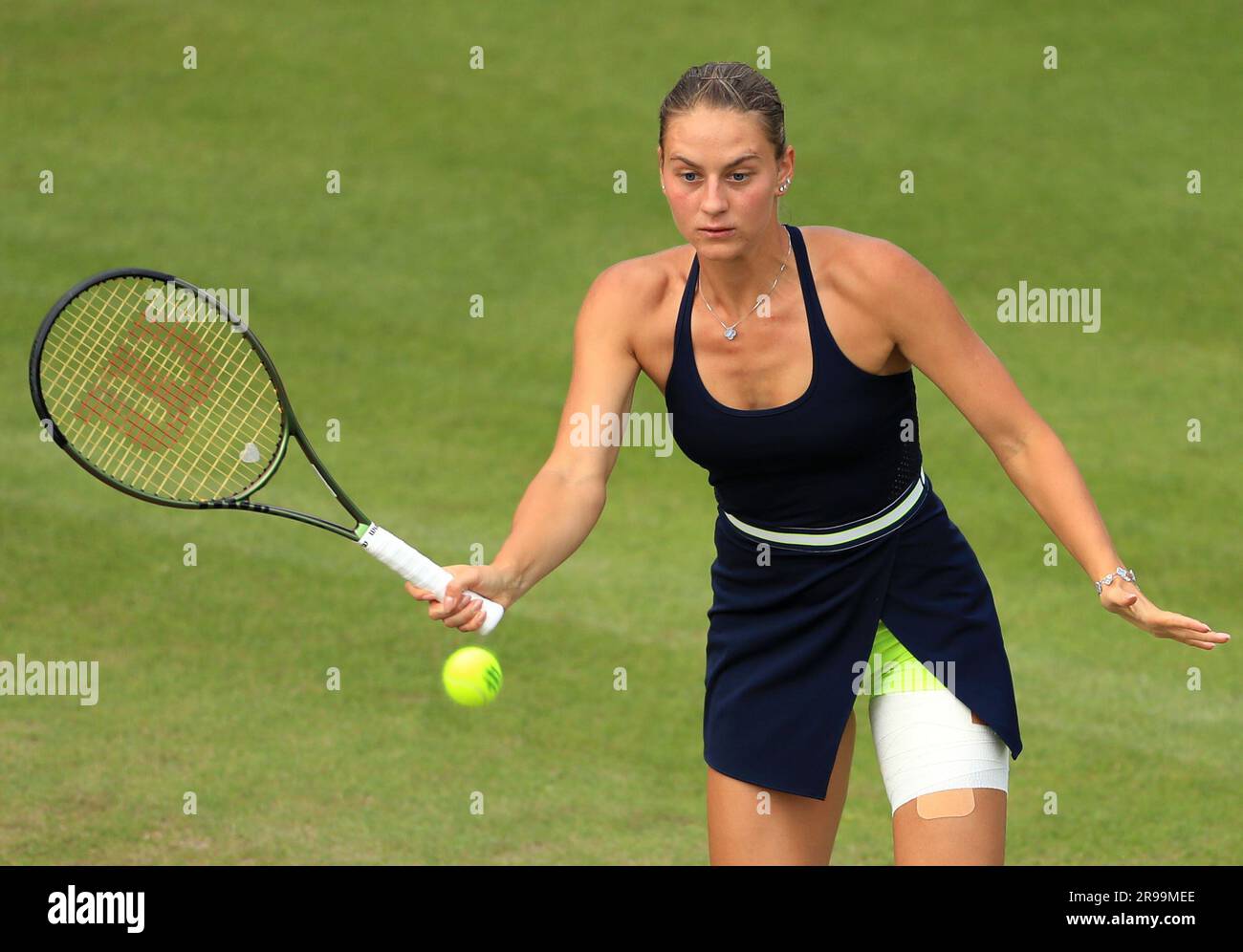 Marta Kostyuk in action against Alycia Parks and Storm Hunter in the ...