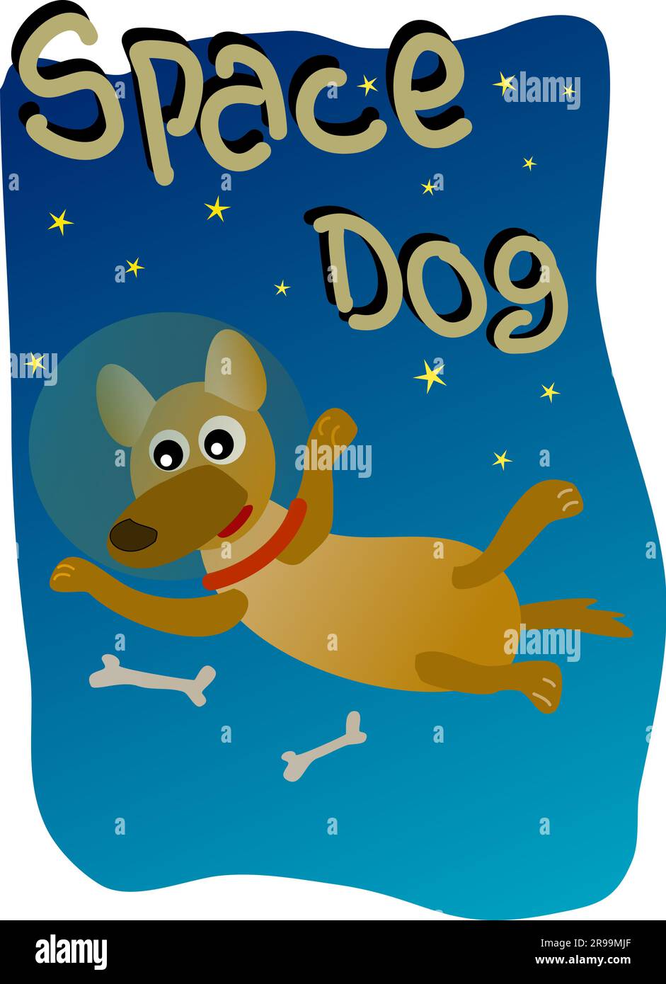 Image of a space dog Stock Photo - Alamy