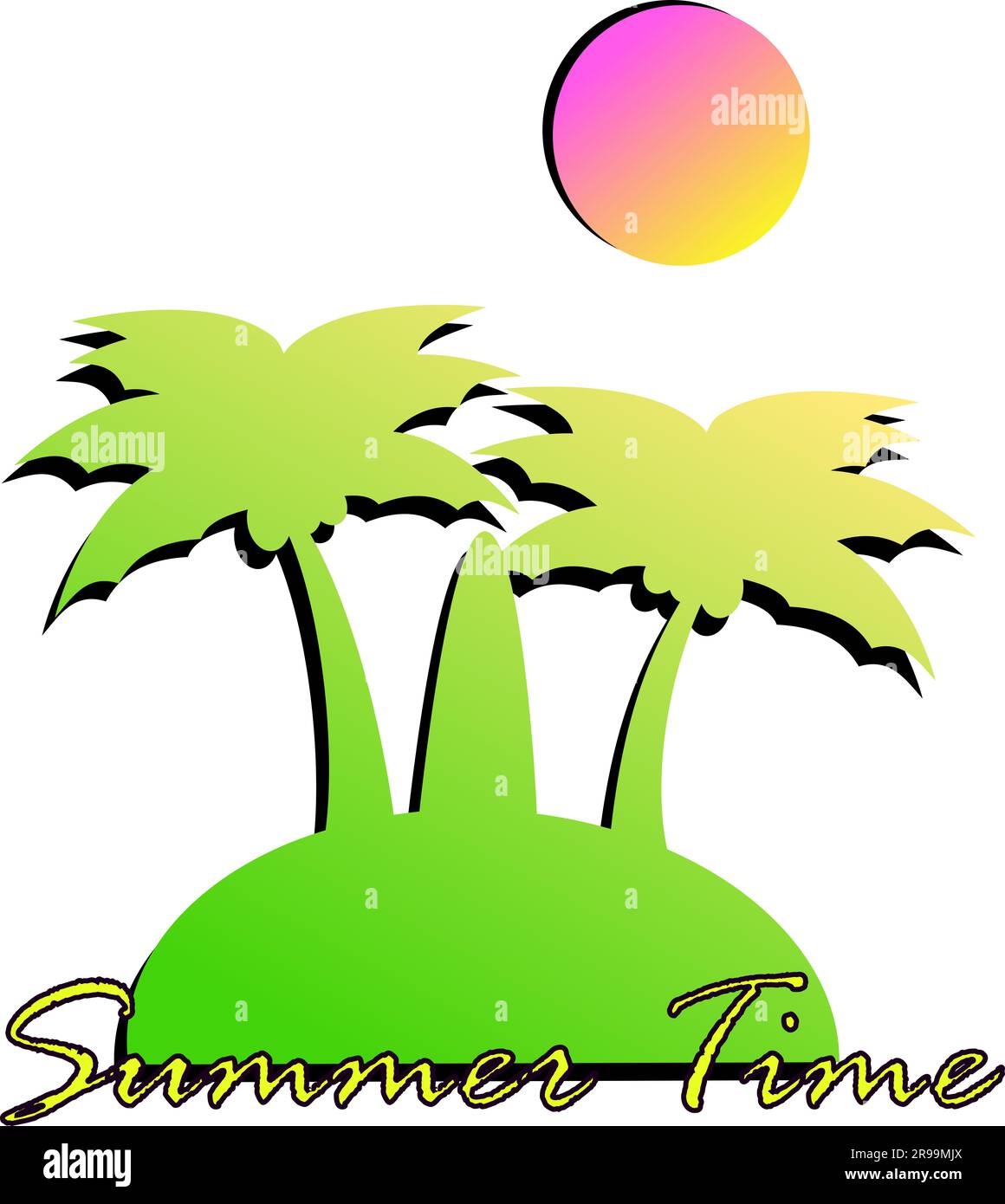 Colorful image of summer time Stock Photo - Alamy