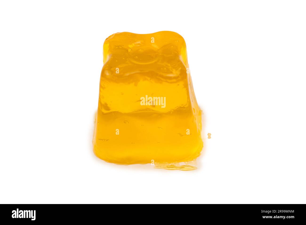 Sweet fruit jelly dessert isolated on a white background Stock Photo ...