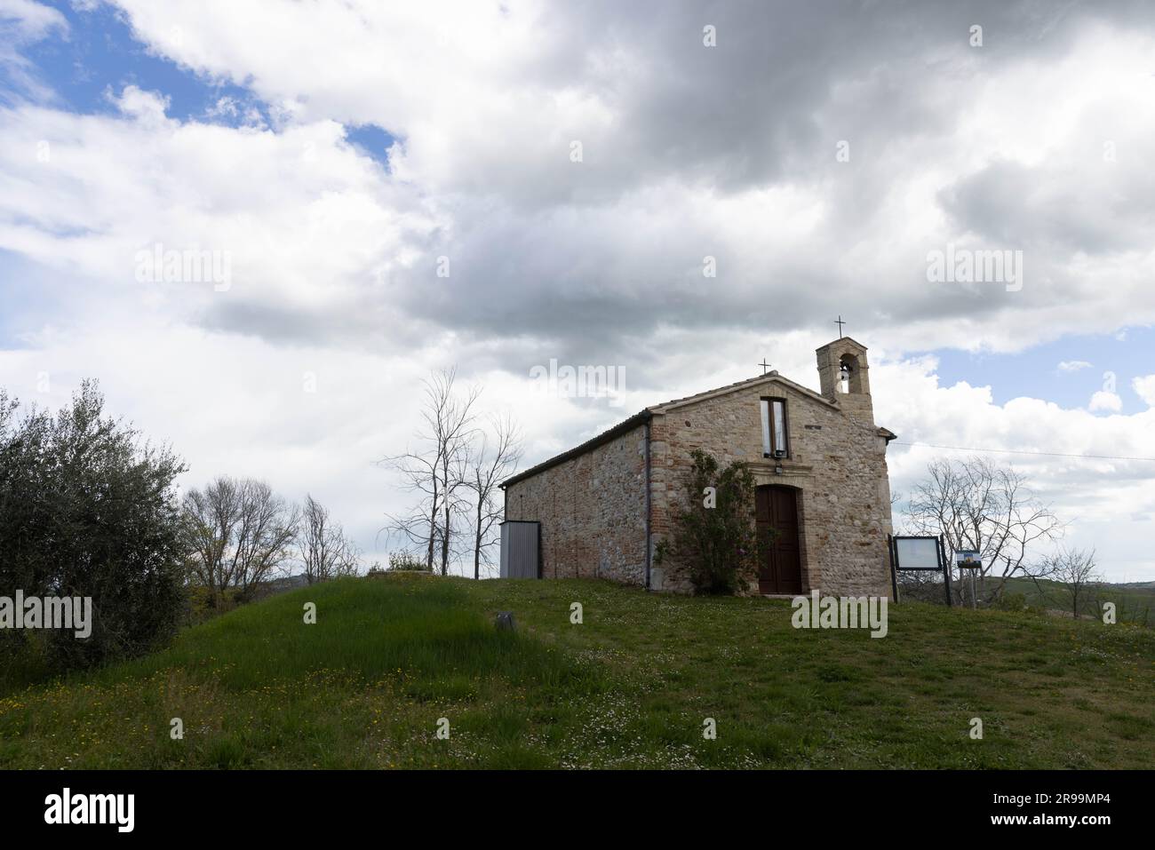 A church on top of a hill Stock Photo - Alamy