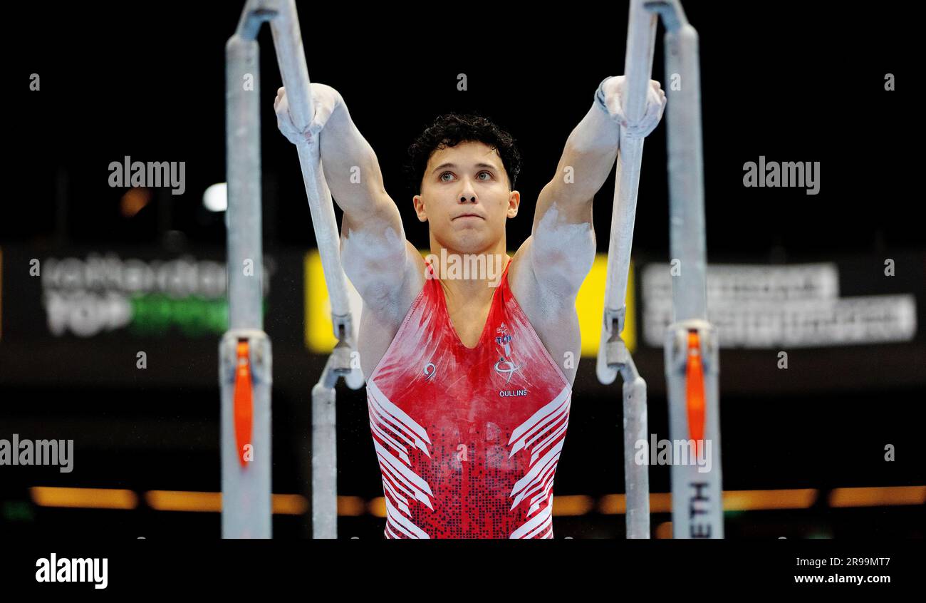 ROTTERDAM - Jermain Grunberg during the apparatus final bridge at the ...