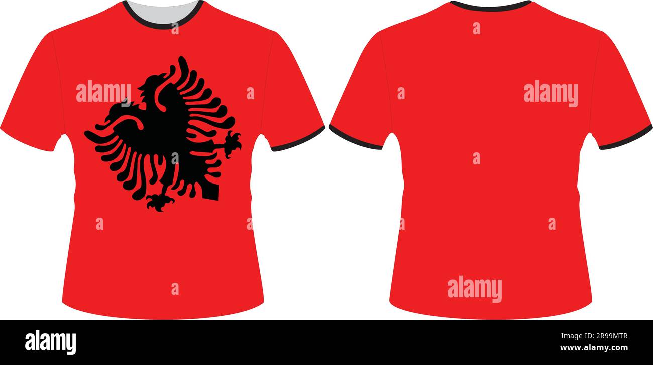 T Shirts Design with Albania Flag Vector Stock Vector Image & Art - Alamy
