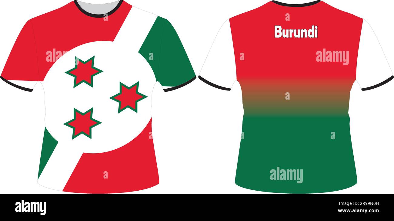 T Shirts Design with Burundi Flag Vector Stock Vector Image & Art - Alamy