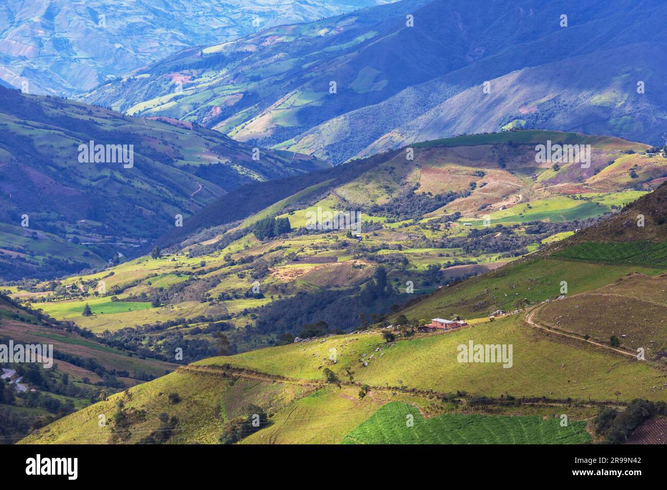 Rural landscapes in green colombian mountains Stock Photo - Alamy