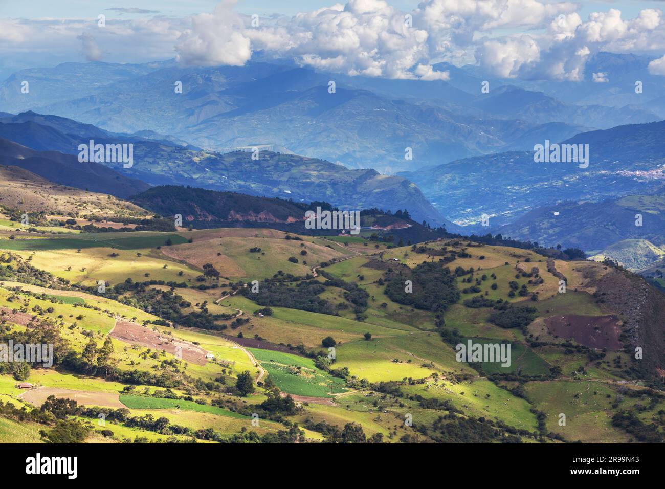 Rural landscapes in green colombian mountains Stock Photo - Alamy