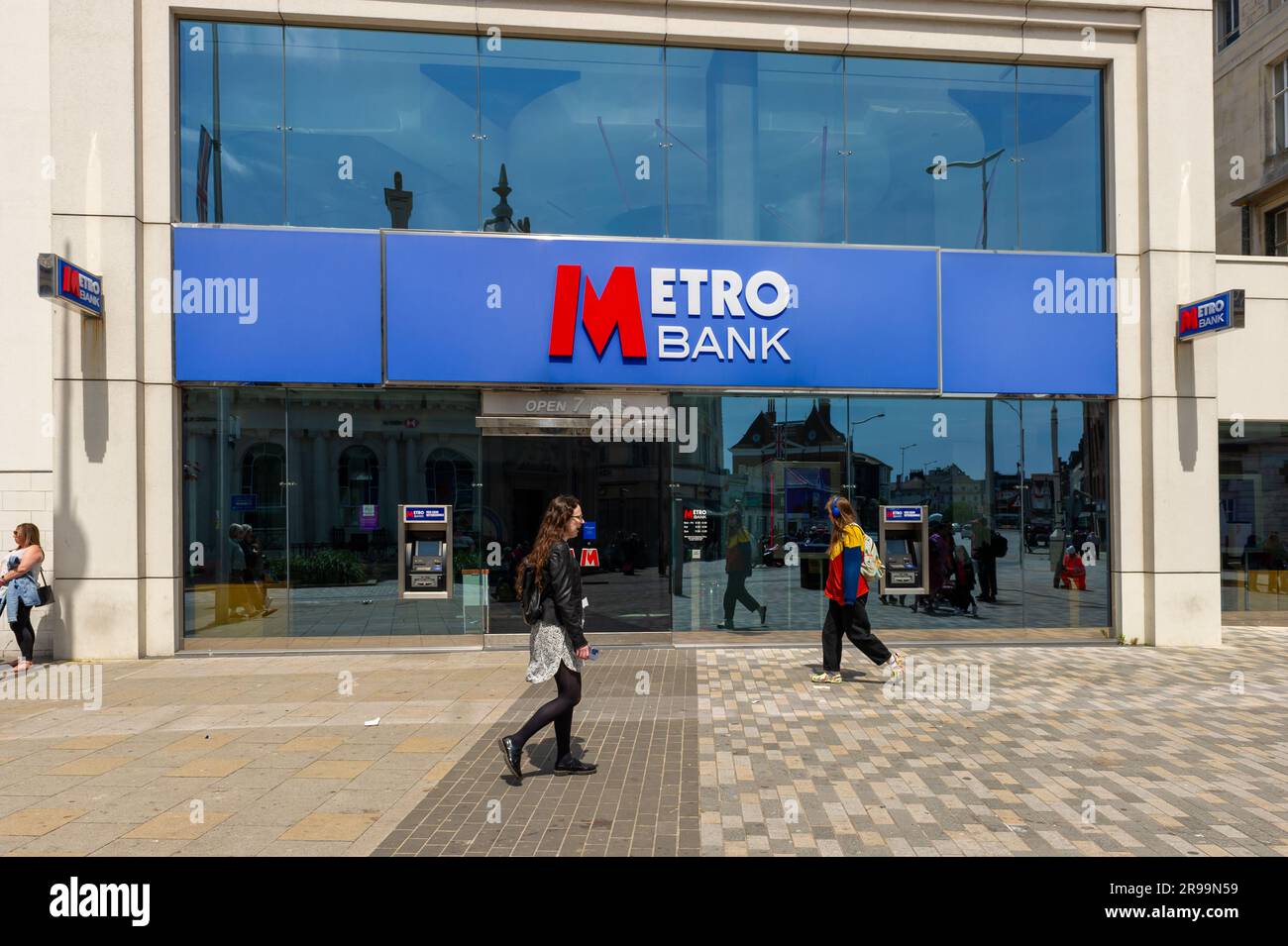 Front elevation of Metro Bank, Eastbourne, East Sussex, England Stock ...