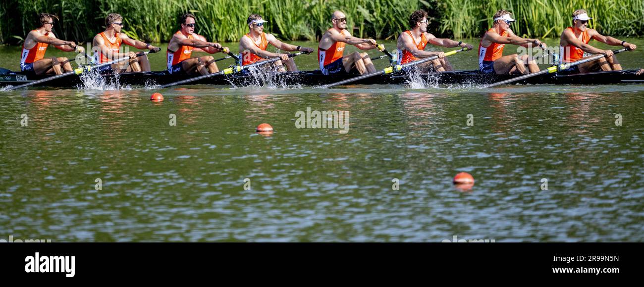 AMSTELVEEN - Guus Mollee (bow), Olav Molenaar, Jan van der Bij ...