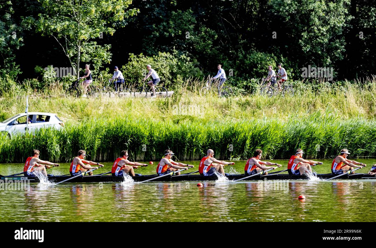 AMSTELVEEN - Guus Mollee (bow), Olav Molenaar, Jan van der Bij ...