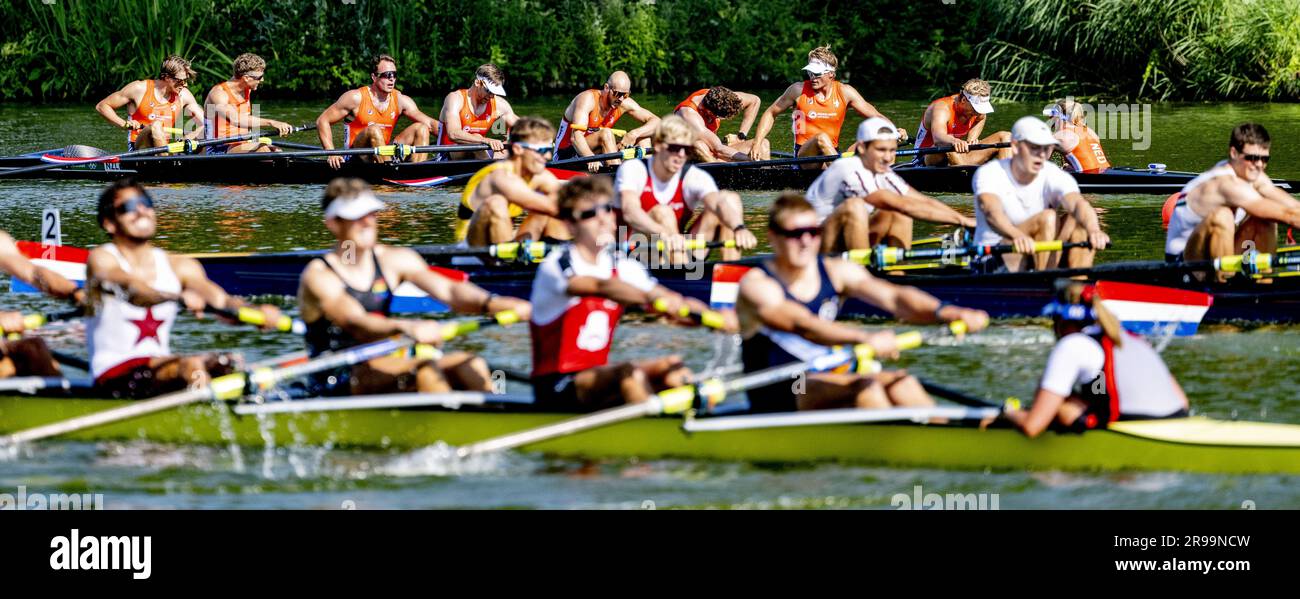 AMSTELVEEN - Guus Mollee (bow), Olav Molenaar, Jan van der Bij ...