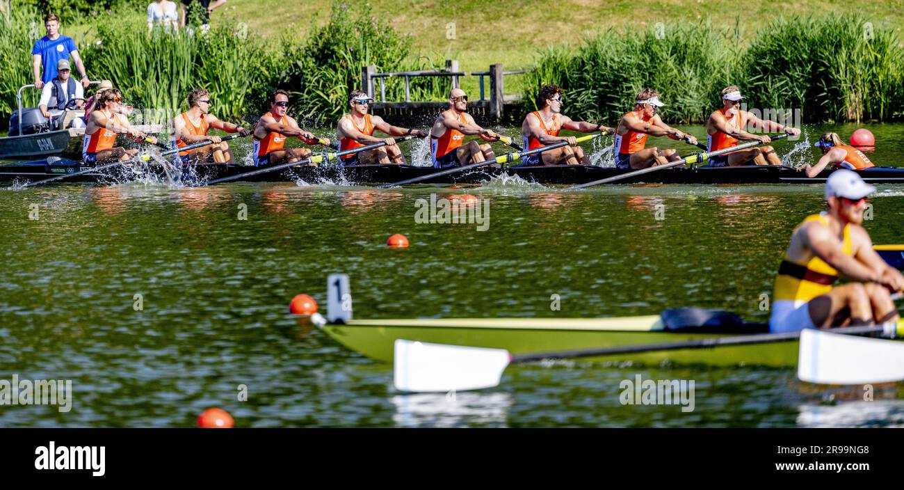 AMSTELVEEN - Guus Mollee (bow), Olav Molenaar, Jan van der Bij ...